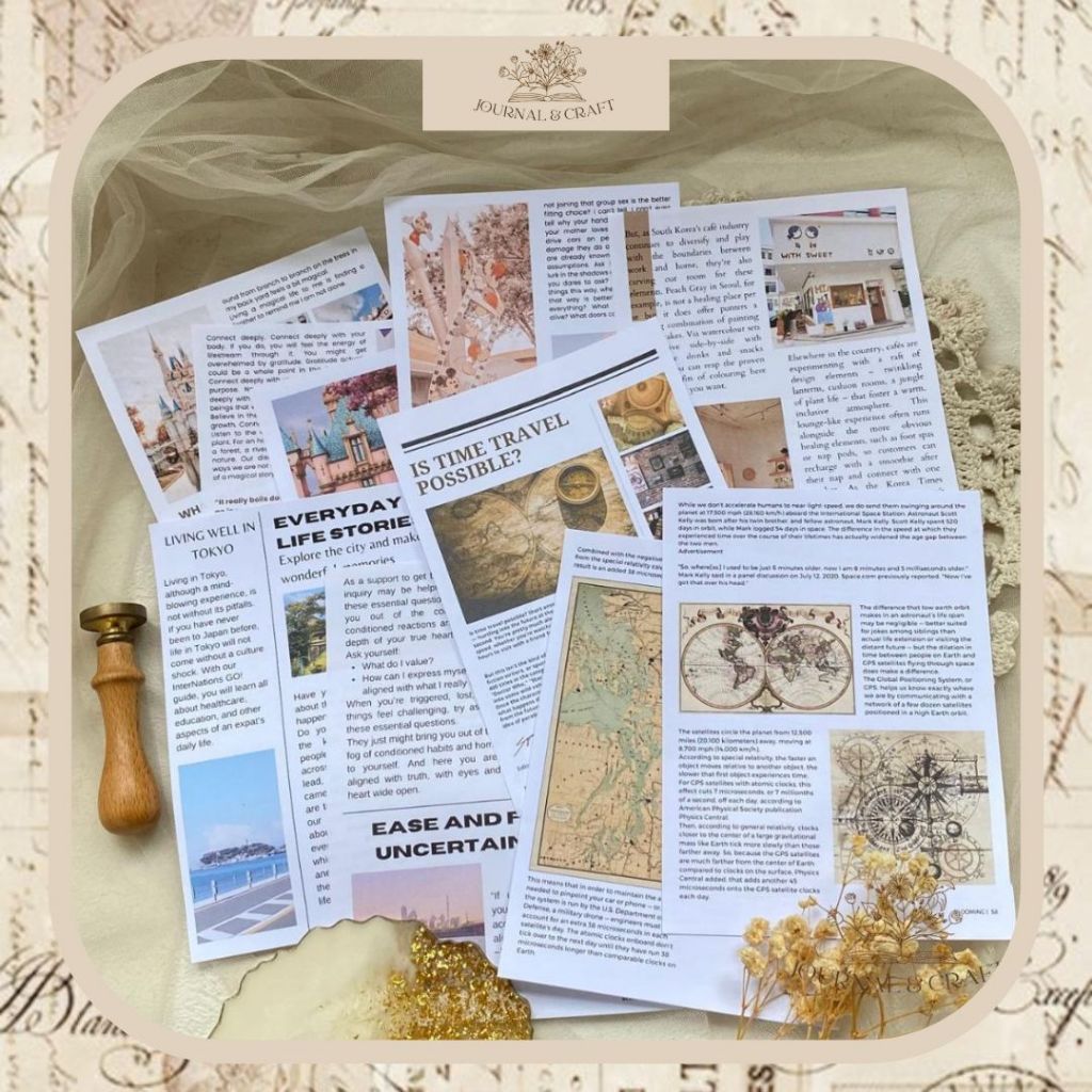 Jual JournalandCraft OLD BOOK Paper Journal Decor Kertas Dekorasi Buku ...