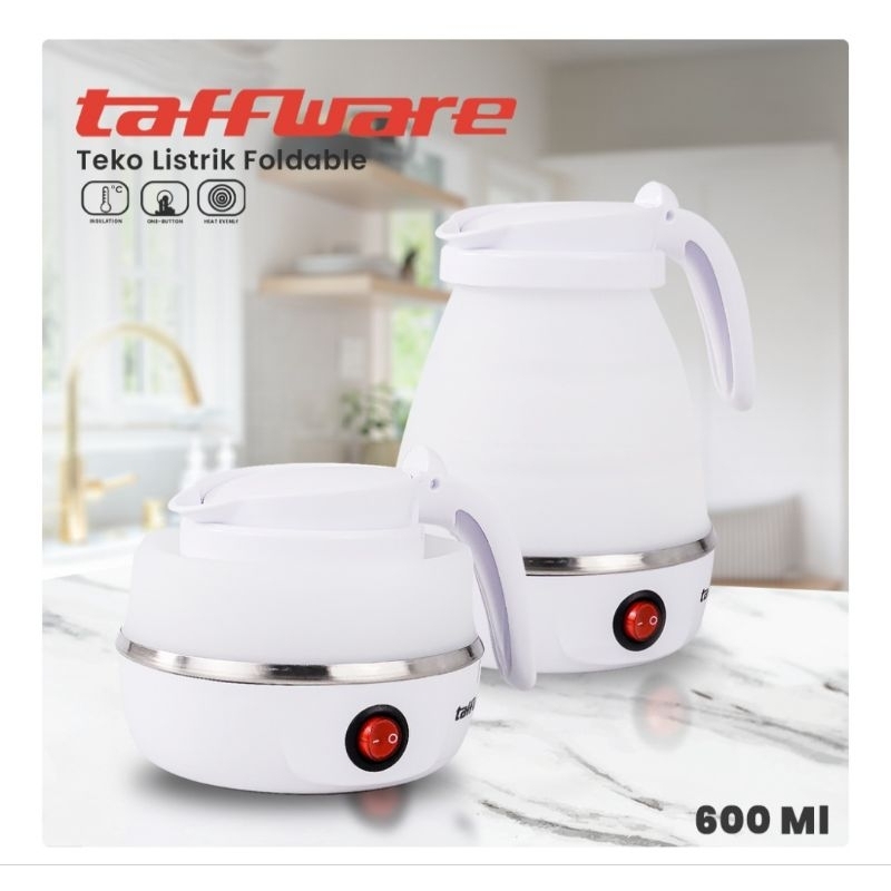 Jual Taffware Teko Listrik Pemanas Air Water Heater Foldable 600W 600ml ...