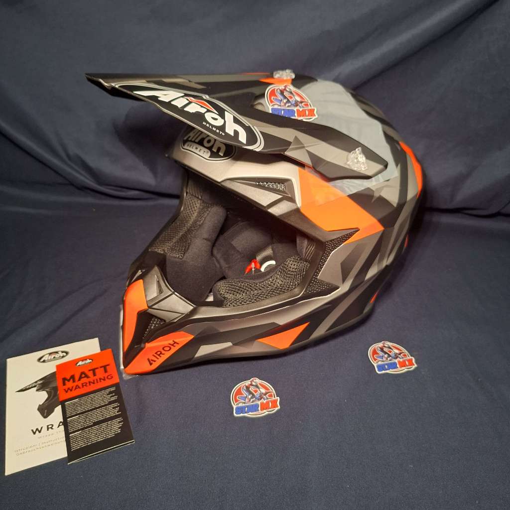 Jual HELM TRAIL MOTOCROSS AIROH SEQUEL ORANGE MATT SERIES ORIGINAL ...