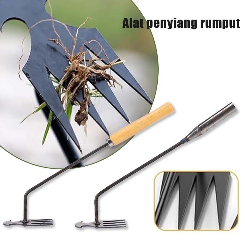 Jual Alat Pencabut Rumput Liar 29Cm/Stainless Hoe Weeding Garu Handheld ...