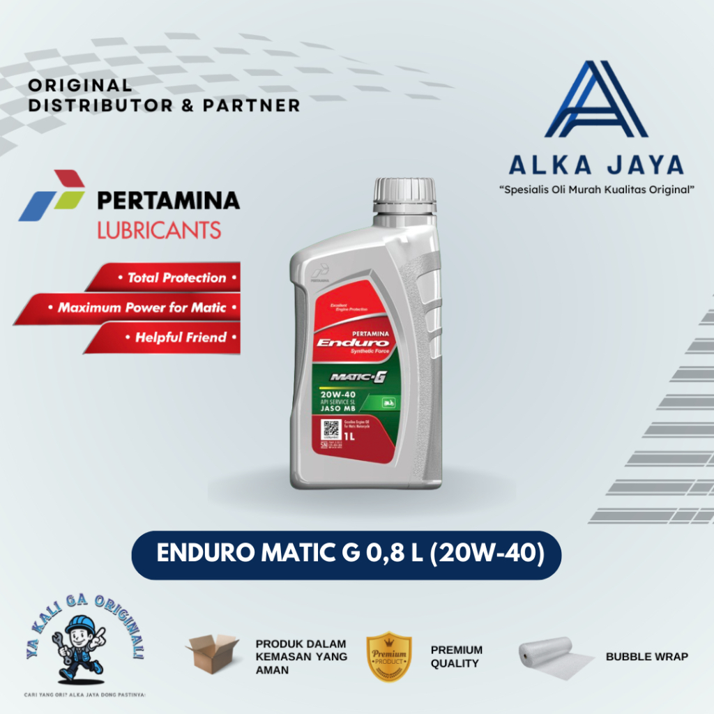 Jual Oli Enduro Matic G 0,8 20w-40, 100% ORIGINAL Pertamina | Shopee ...