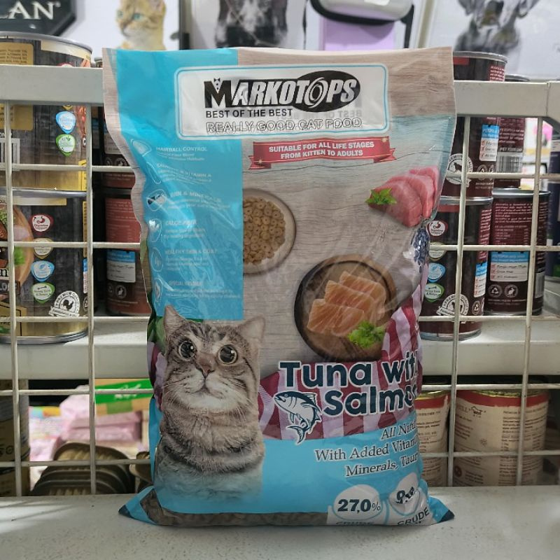 Jual (10pcs) Makanan Kucing Markotops Tuna With Salmon All Stages ...
