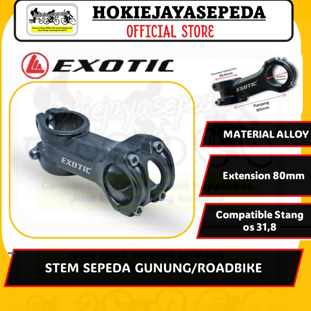 Jual Stem dudukan stang EXOTIC UNTUK SEPEDA GUNUNG MTB -ROADBIKE ...