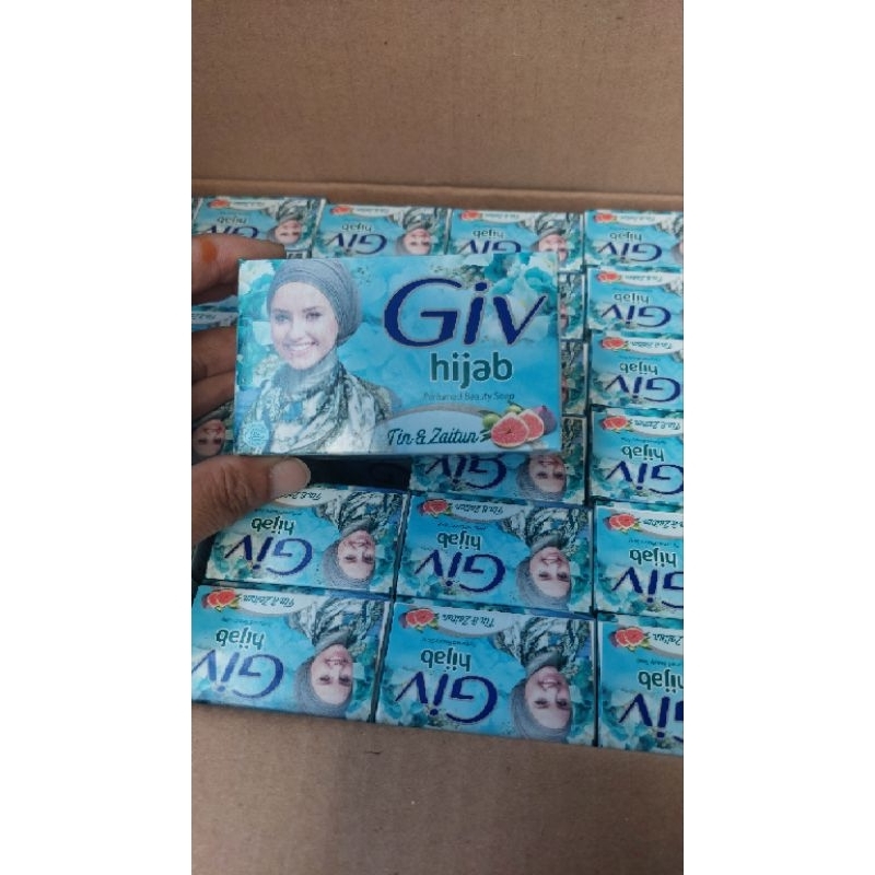 Jual ️Murah lebay Sabun batang GIV hijab buah tin dan zaitun(biru ...