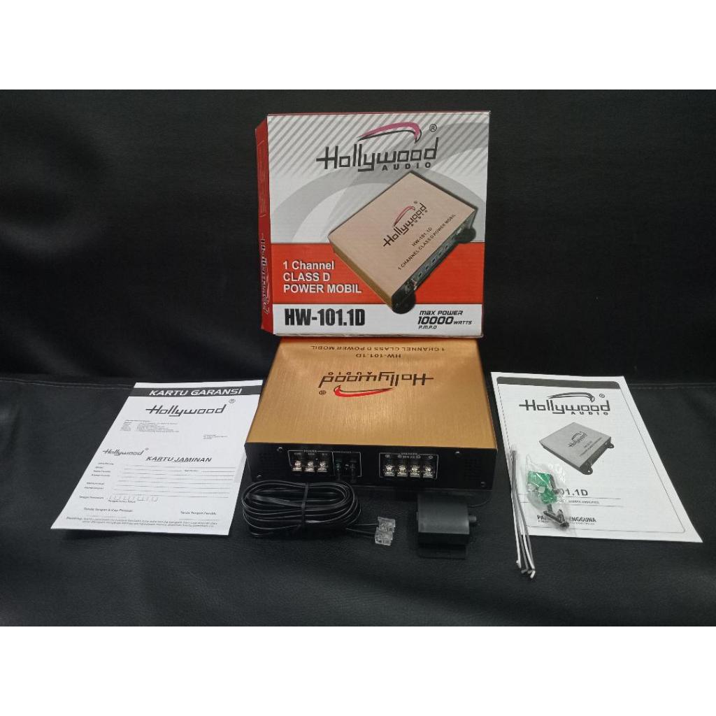 Jual Power Monoblock Mobil Hollywood HW-101.1D 1 channel max power 1000 Watt bertenaga | Shopee ...
