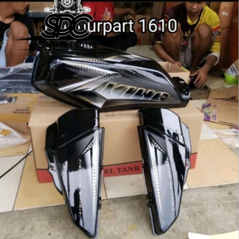 Jual paket body Yamaha RX king New RX K RX Special 2008 warna hitam ...