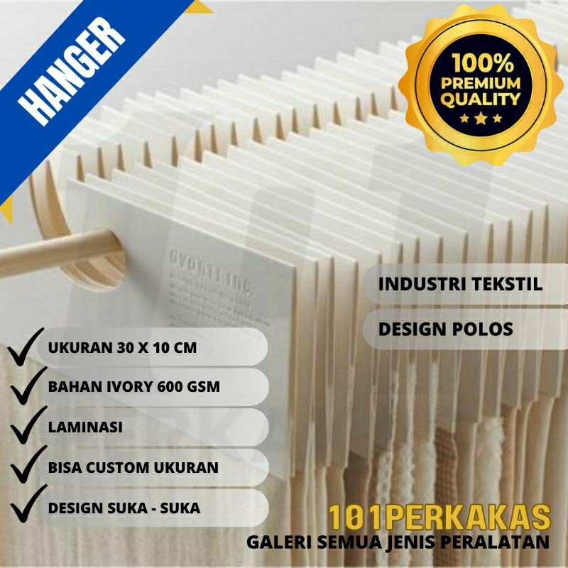 Jual ( Min. Order 500 pcs ) Gantungan Sampel Kain warna (Hanger Sampel ...