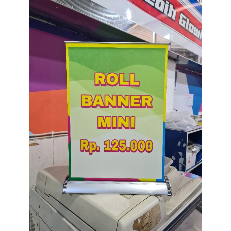 Jual Roll Banner Mini Custom / Paket Roll Banner Mini / Cetak Roll ...
