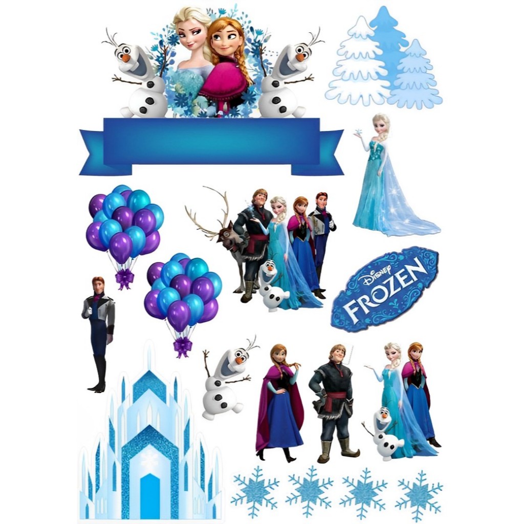 Jual Topper FROZEN / Bisa Tambah Nama / Dekorasi CAKE ULTAH | Shopee ...