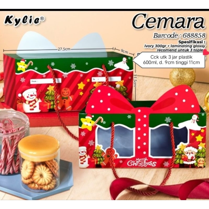 Jual Exclusive Christmas Box Natal 3 jar 600ml box natal 3 jar 750ml ...