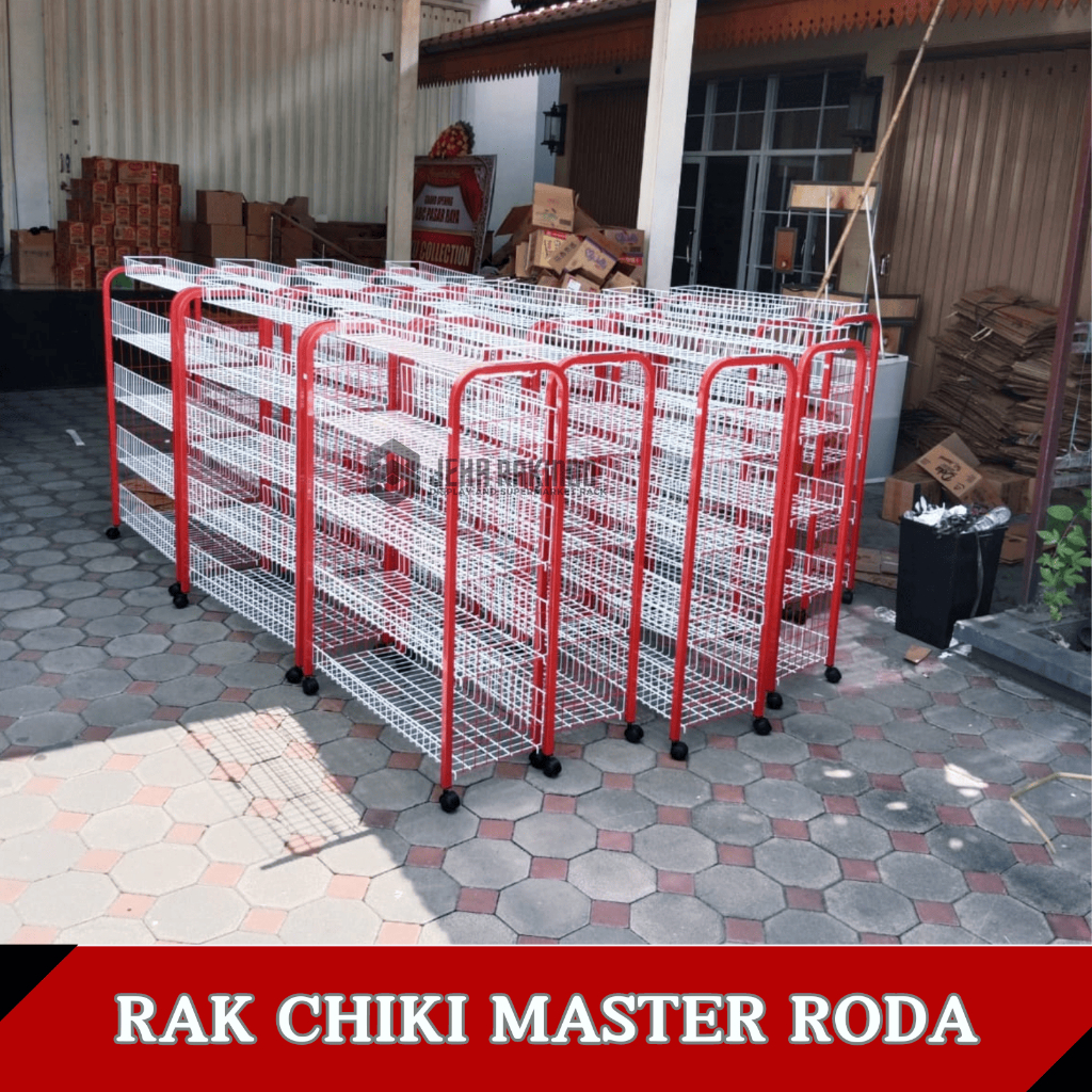 Jual Rak Chiki Master roda Rak snack master Rak display snack master ...