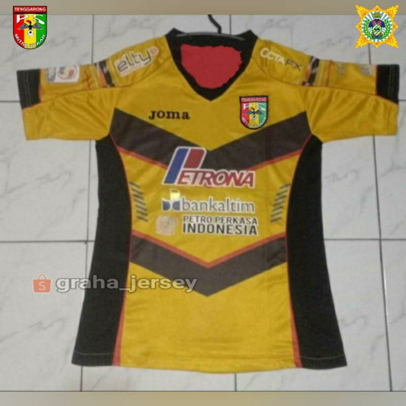 Jual Jersey MITRA KUKAR Home 2015 Liga ISL Coklat Krem PRINTING Retro ...