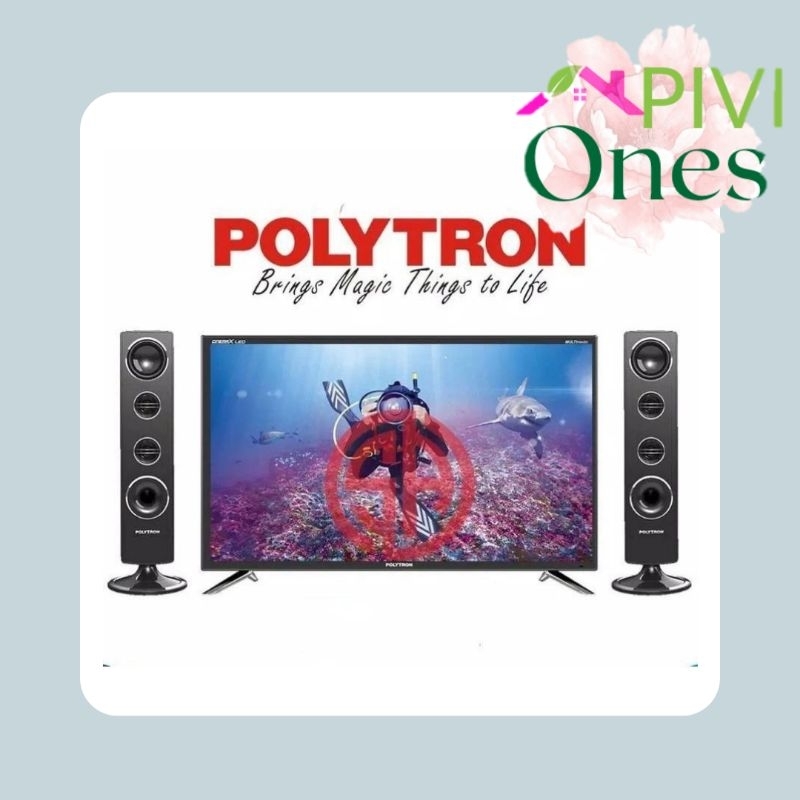 Jual TV POLYTRON PLD 32TV1755/ 1855 + TOWER SPEAKER HD TV 32 inch ...