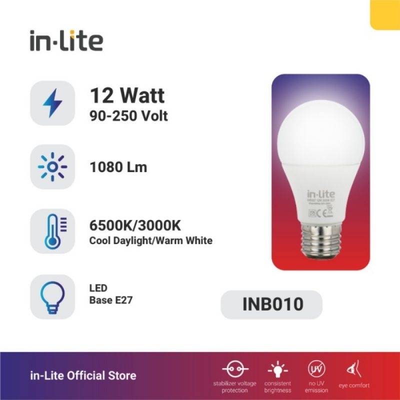Jual lampu led inlite inb010 3w,5w,7w,9w,12w,15w,18w | Shopee Indonesia