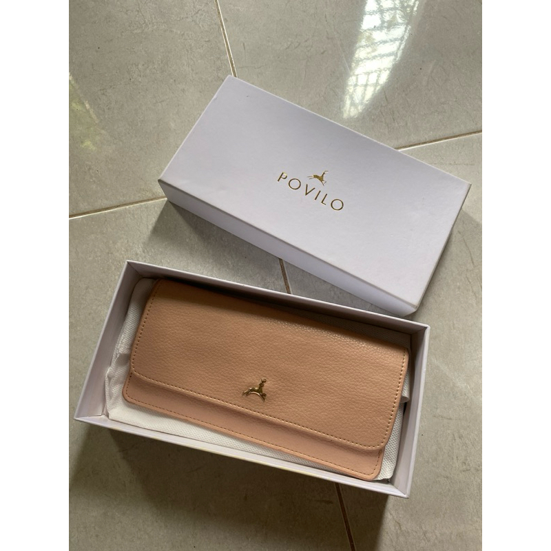 Jual POVILO TEDU WALLET BLUSH preloved | Shopee Indonesia