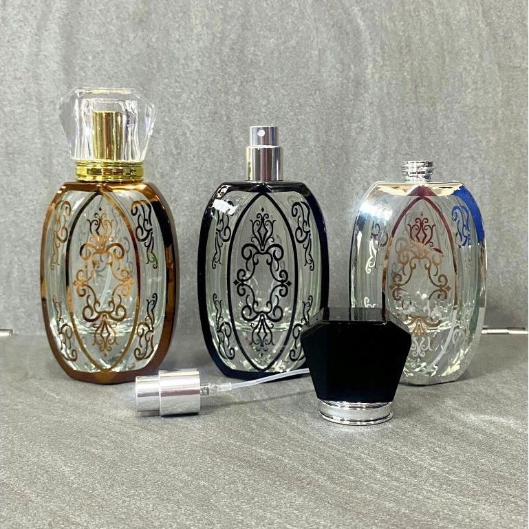 Jual Botol Parfum Kaca Spray Antik Random 30ml / Botol Parfum Kosong ...