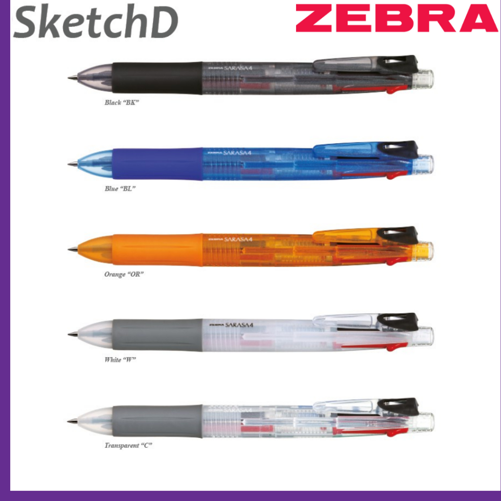 Jual Bolpoin Zebra Sarasa 4 warna Pena Sarasa4 multi colour gel pen ...