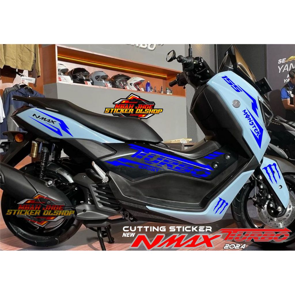 Jual STIKER NEW NMAX NEO HITAM NMAX NEW TURBO CUTTING STICKER 2024 NMT ...