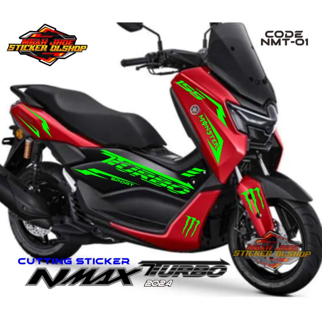 Jual STIKER NEW NMAX NEO HITAM NMAX NEW TURBO CUTTING STICKER 2024 NMT ...