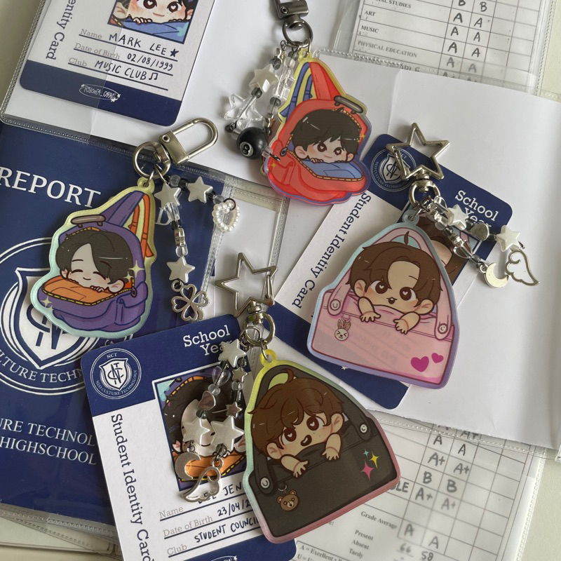 Jual Student Report Card Keychain: Mark, Haechan, Jeno, Jaemin NCT ...