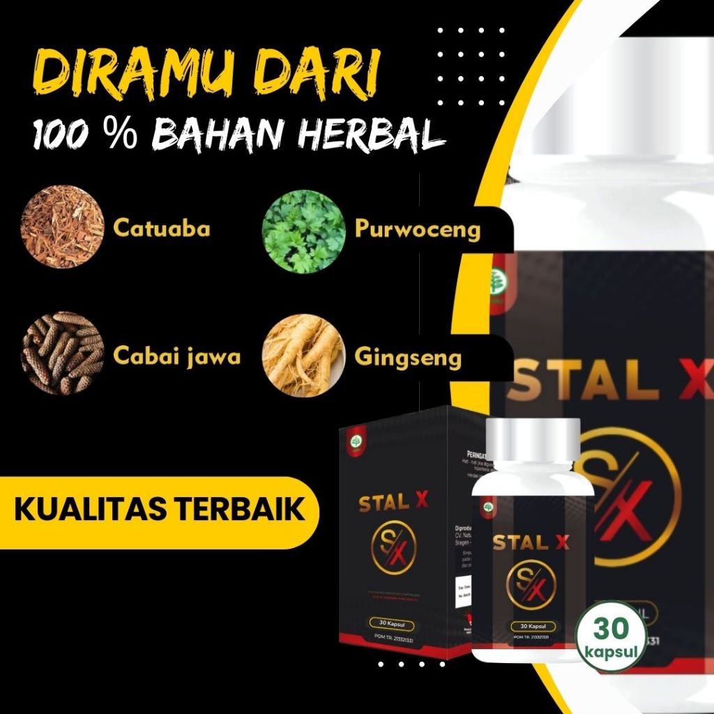 Jual ORIGINAL STAL X OBAT KUAT HERBAL BPOM STAMINA TERBAIK TAHAN LAMA ...