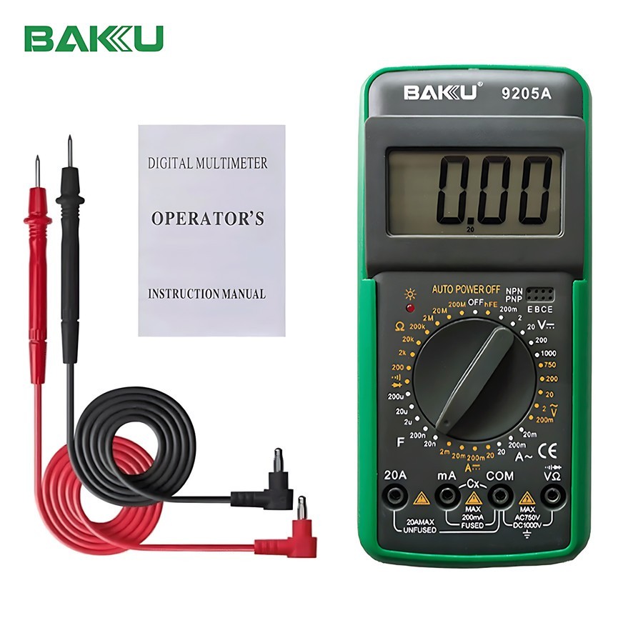 Jual Baku BK-9205A Digital Multitester Volt AC DC Electric Current ...