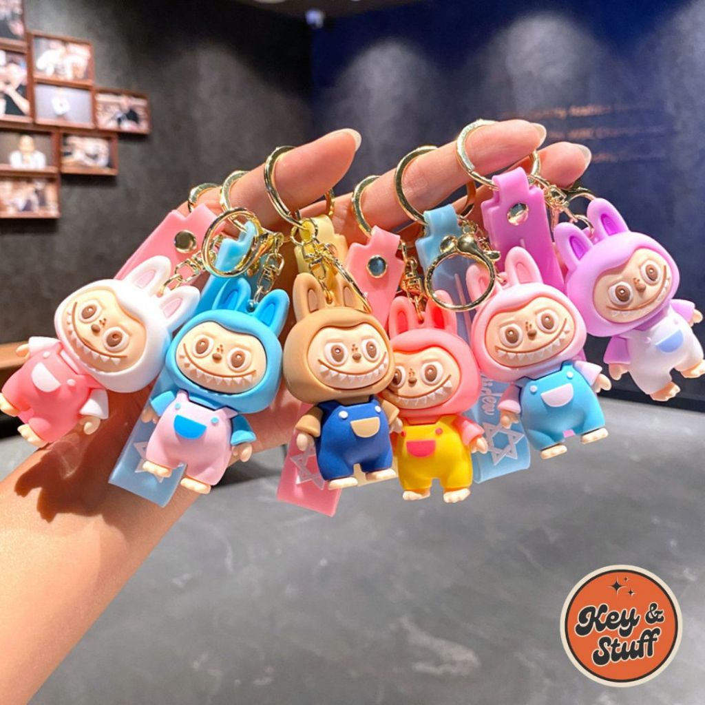 Jual Gantungan Kunci Desain Kartun Labubu Bear Untuk Tas Sekolah ...