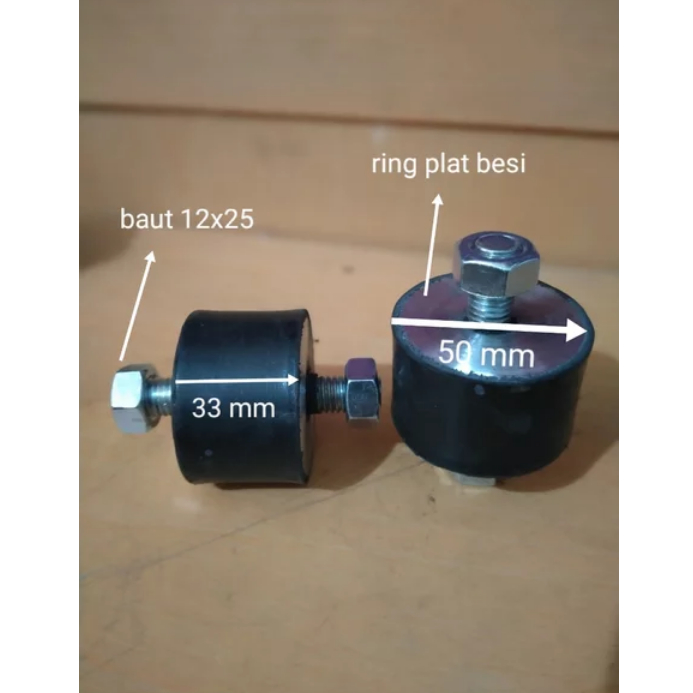 Jual Karet Mounting bulat 50x33 | 50mm x 33mm custom baut | Shopee ...