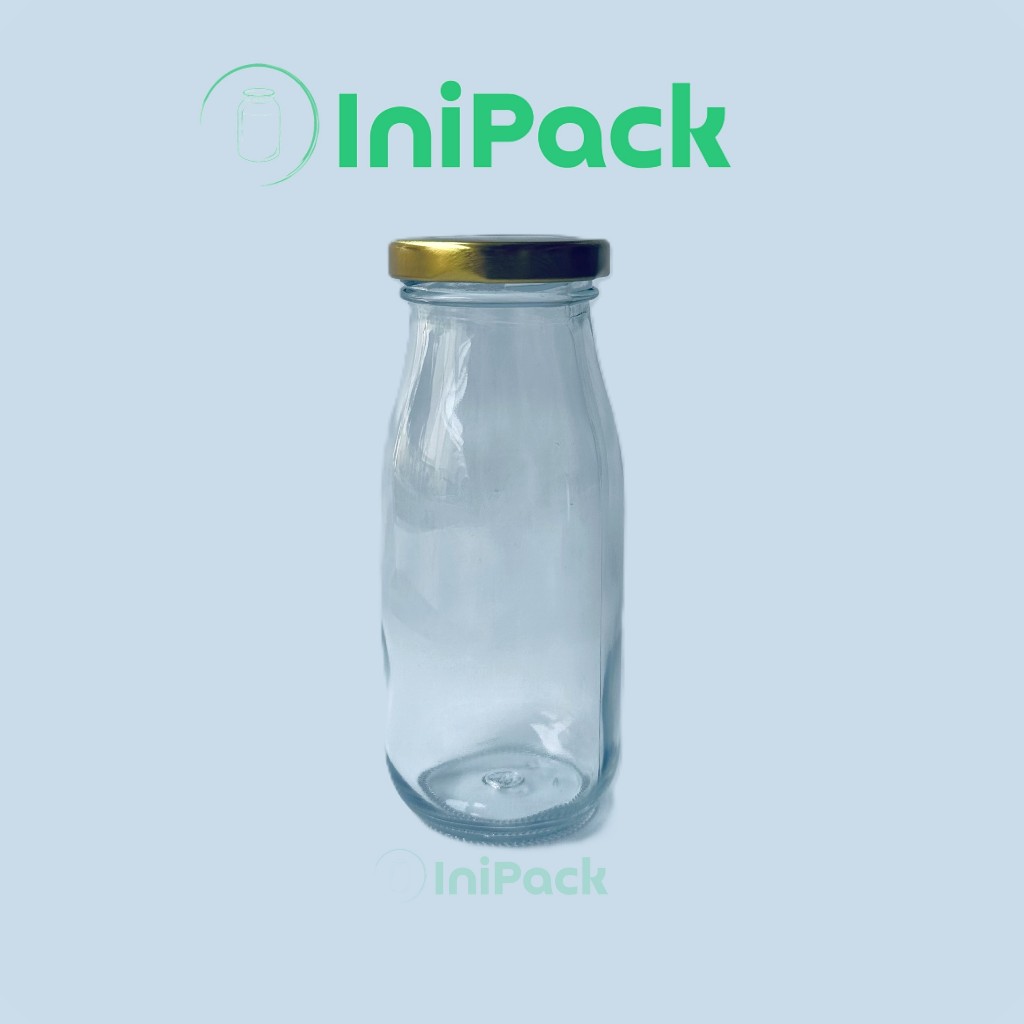 Jual Botol Kaca 250 ML / Botol Juice 250 ML / Botol Kaca Bulat 250 ML ...