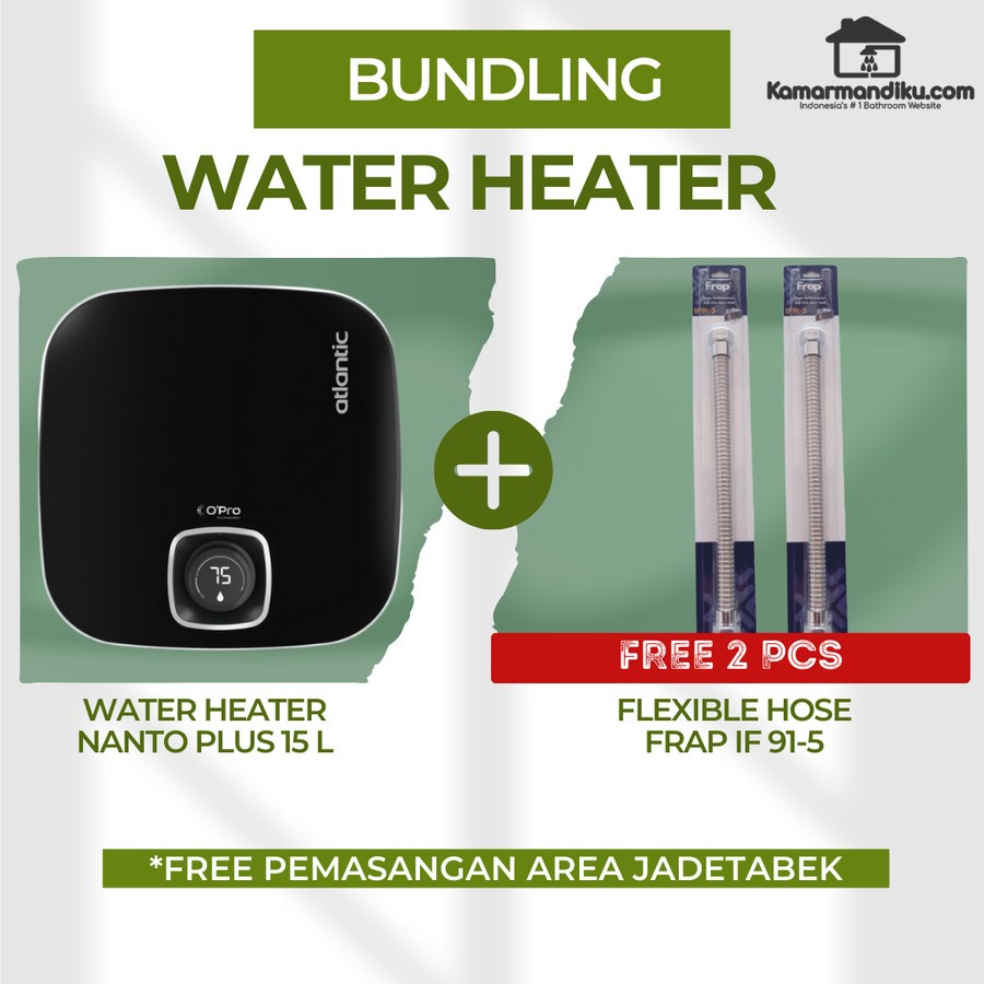 Jual Water Heater Listrik Atlantic - Nanto Plus 15 Liter | Shopee Indonesia