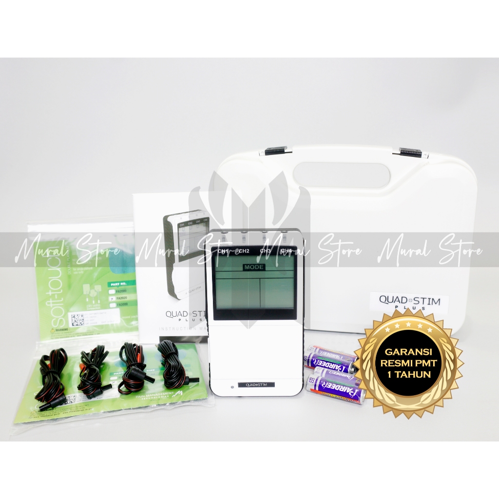 Jual TENS + EMS / NMES QUAD STIM PLUS 4 CHANNEL FISIOTERAPI ORIGINAL ...