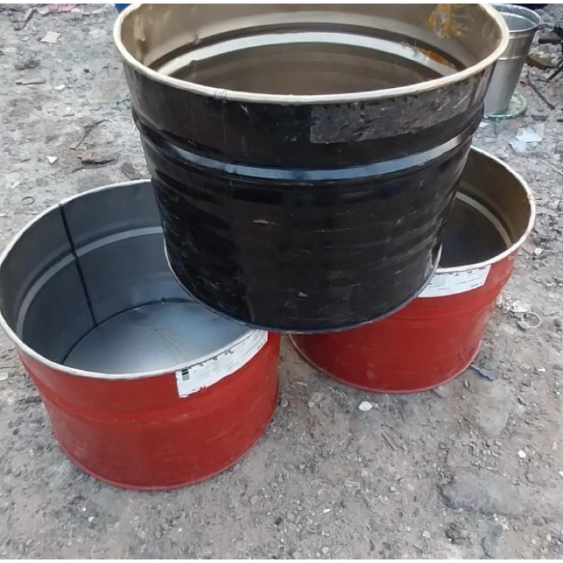 Jual tong sampah drum besi 100 liter/pot tanaman/pot bunga/tempat bakar ...