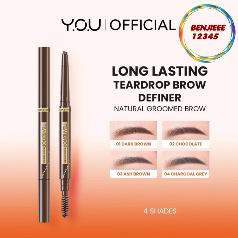 Jual YOU Teardrop Brow Definer pensil alis waterproof pigmented tahan ...