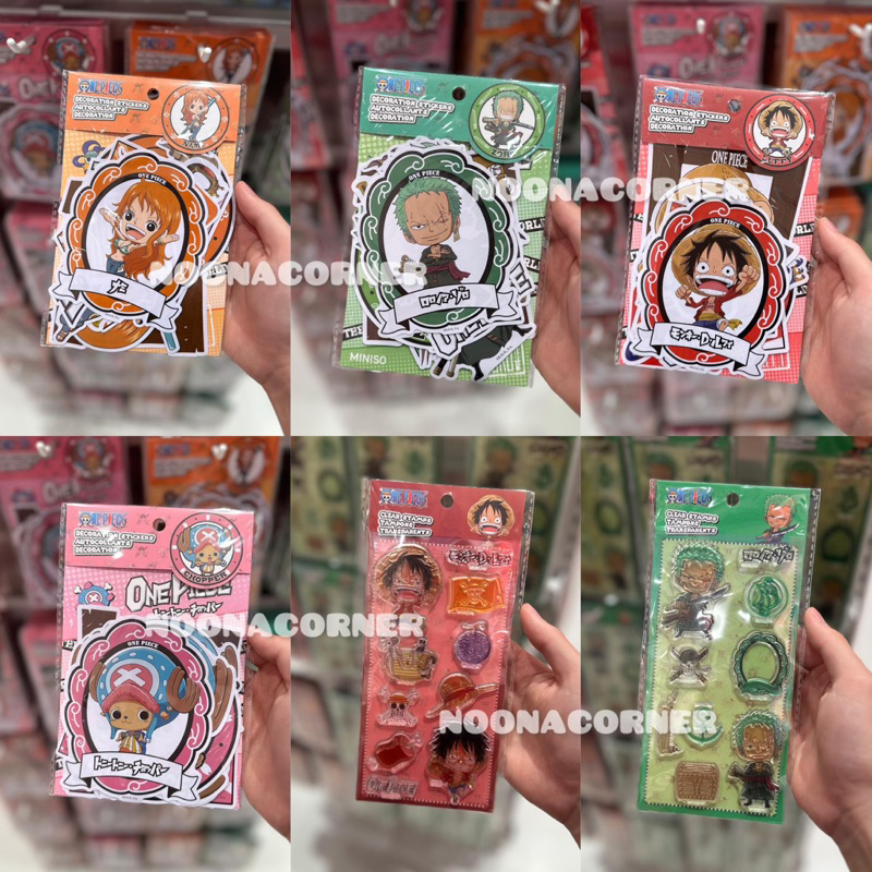 Jual Miniso x One Piece ‼️ Stickers Autocollants 3D One Piece ...