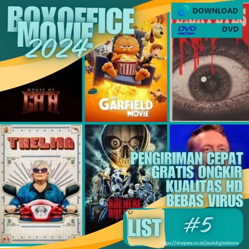 Jual BOXOFFICE MOVIE 2024 - LIST #5 - SUBTITLE INDONESIA | Shopee Indonesia