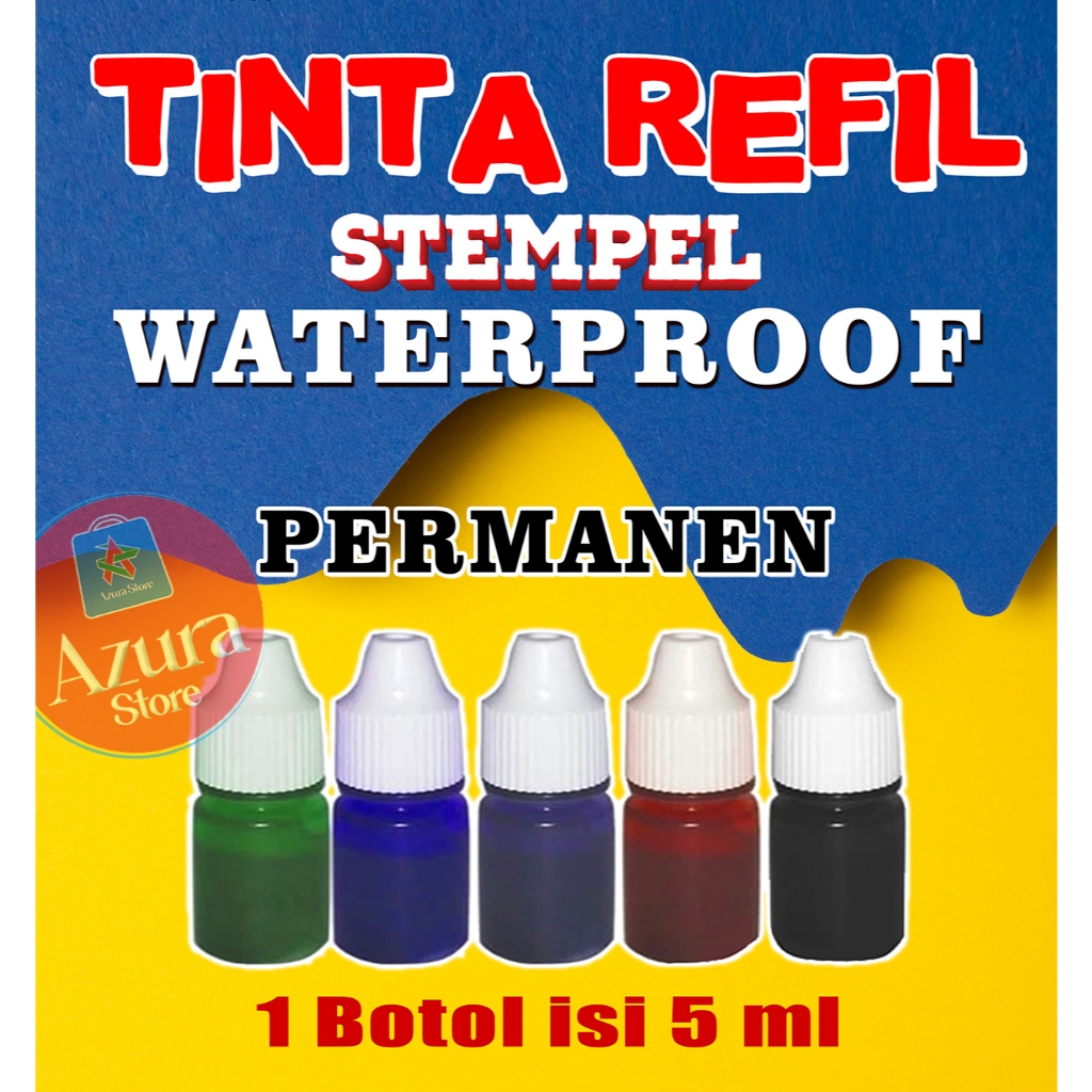 Jual Tinta Stempel Permanent Waterproof Ukuran 5 ML | Shopee Indonesia