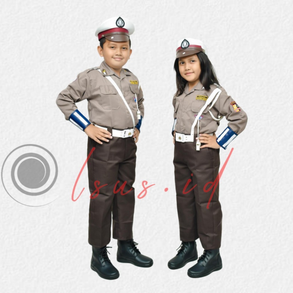 Jual GROSIR - BAJU SERAGAM PROFESI ANAK POLISI & POLWAN POLANTAS ...