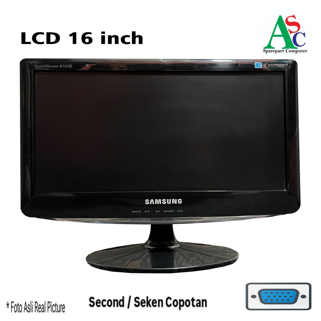 Jual Monitor Samsung 16 inch Wide Lengkap Kabel VGA dan Power | Shopee ...