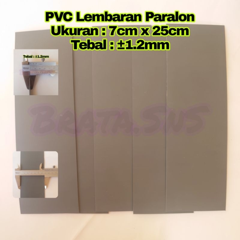 Jual PVC Lembaran Paralon Ukuran 7cm x 25cm, Tebal : ±1.5mm Bahan ...