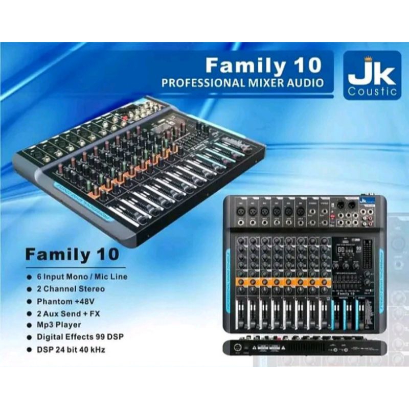 Jual mixer JK coustic type family 10 | Shopee Indonesia