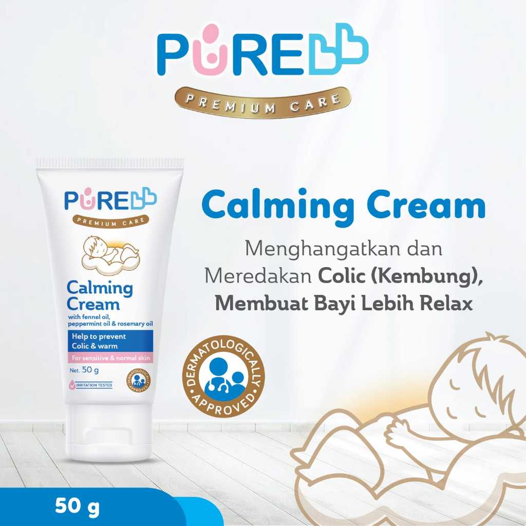 Jual Pure Baby PureBB Calming Cream 50g Krim Pereda Perut Kembung ...