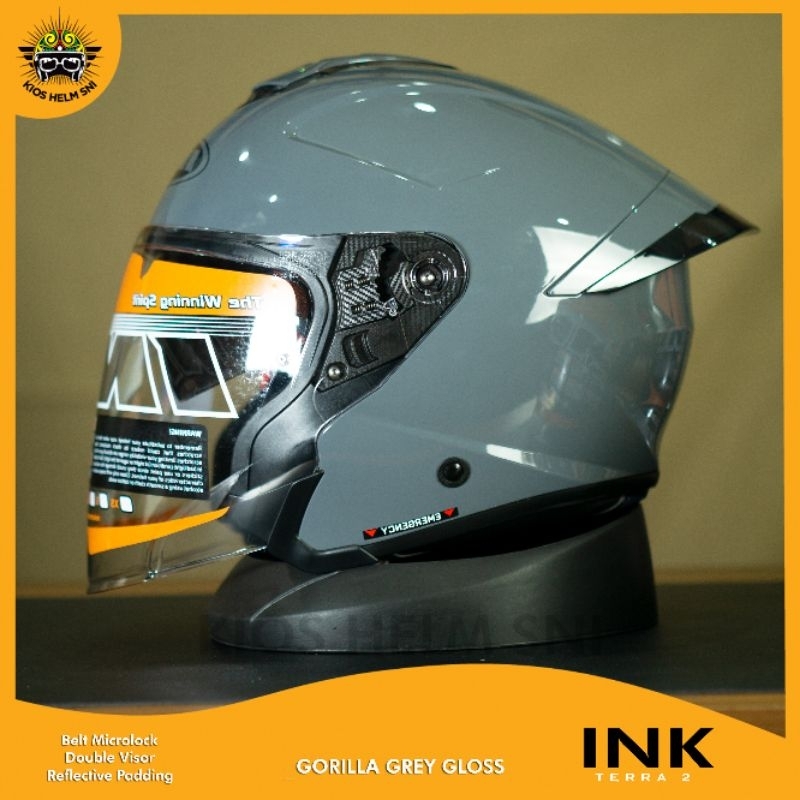 Jual Helm INK Terra 2 Half Face Double Visor | Shopee Indonesia