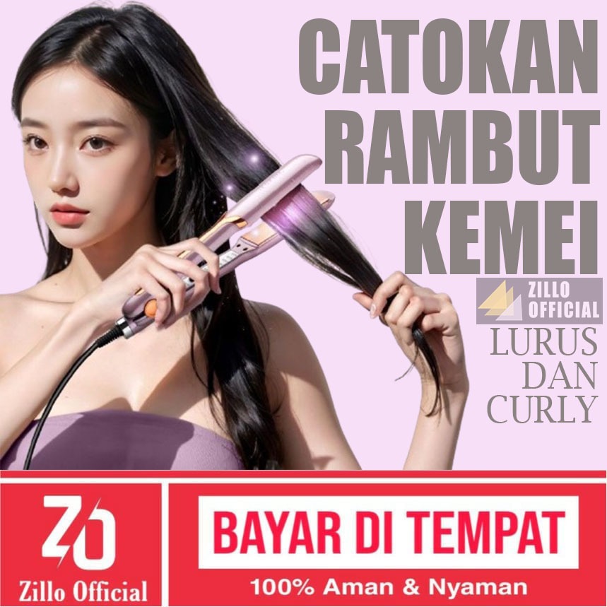 Jual Catok Pelurus Rambut Curly Keriting Catokan Pink 459 Hair ...