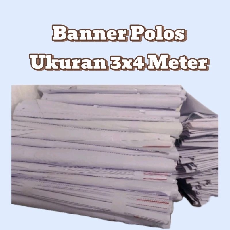 Jual Sepanduk Polos / Benner Polos Ukuran 3x4 Meter Murah | Shopee ...