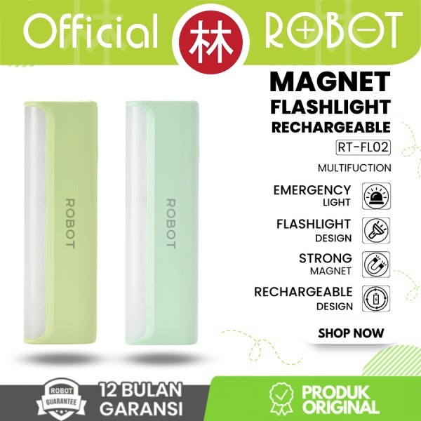 Jual Robot RT-FL02 Emergency Light Senter Rechargeable LED Mini ...