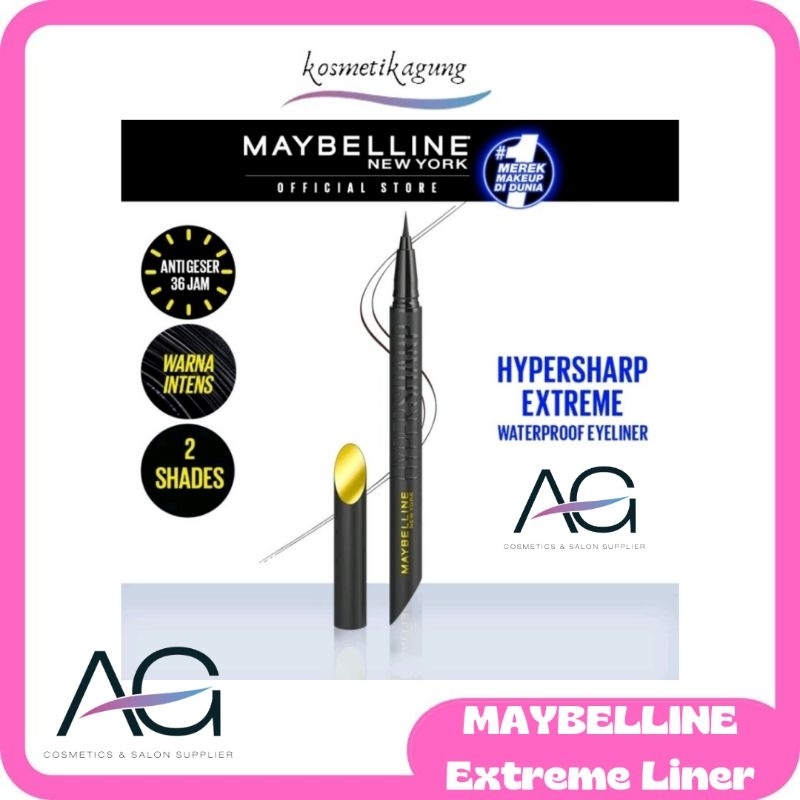 Jual MAYBELLINE Hyper Sharp Extreme Liner BK-1 Ultra Black | Shopee ...
