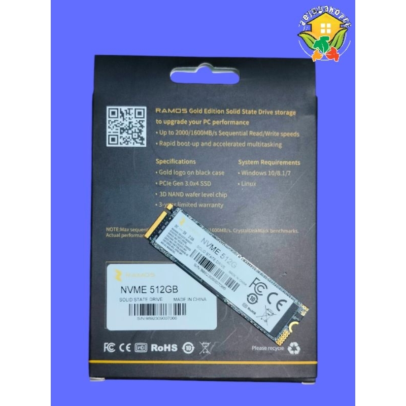 Jual Ramos Gold Edition SSD M.2 PCIe Gen3 NVMe 512GBGaransi Resmi 3 ...