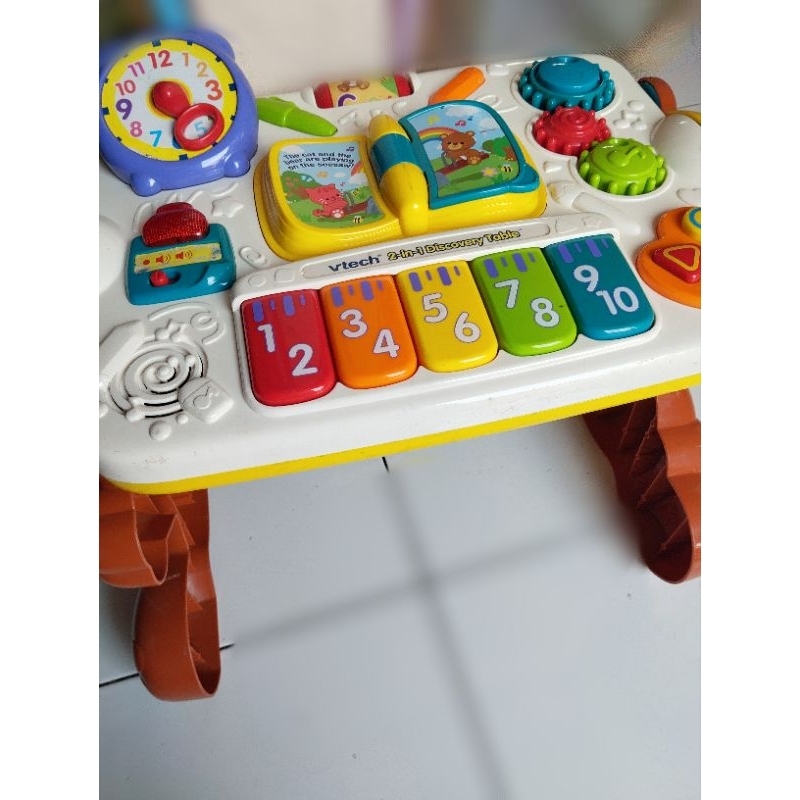Jual SALE VTech 2 in 1 Discovery Table Meja Flip Preloved (baca ...