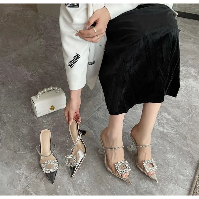 Jual HIGH HEELS WANITA CANTIK HAK RUNCING ZNP | Shopee Indonesia