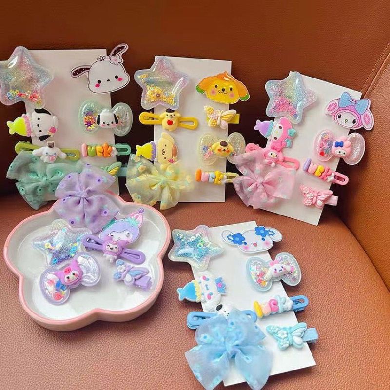 Jual Jepit Rambut Pita Sanrio 8 pcs | Hair Pin Melody Kuromi ...